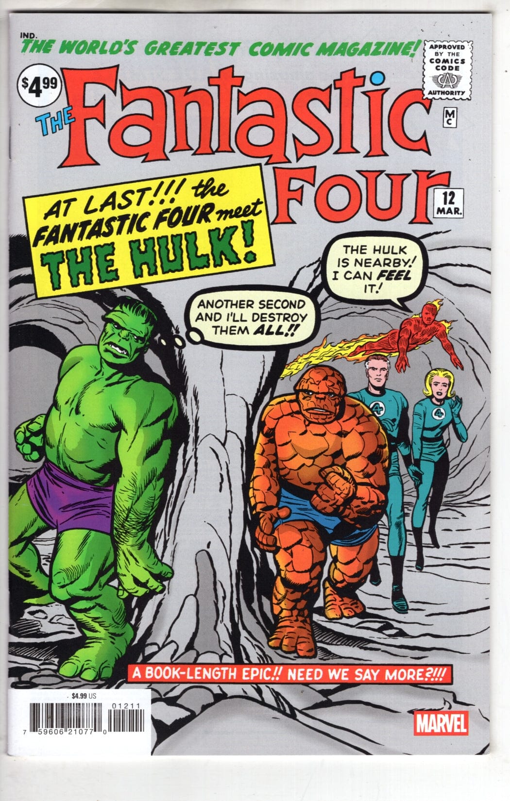 FANTASTIC FOUR #12 FACSIMILE EDITION – Packrat Comics